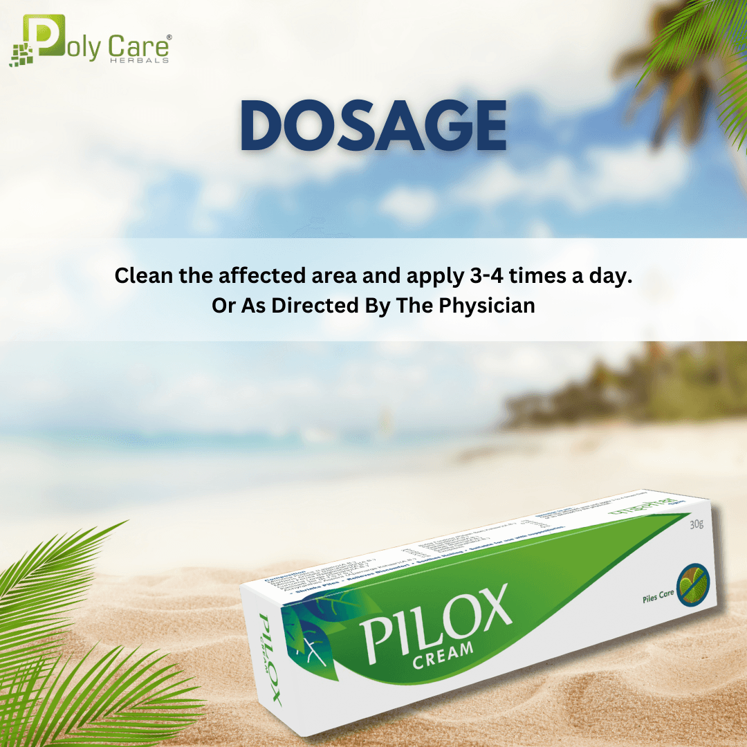 Piles care cream - pilox cream - relieves pain and shrink pile masses